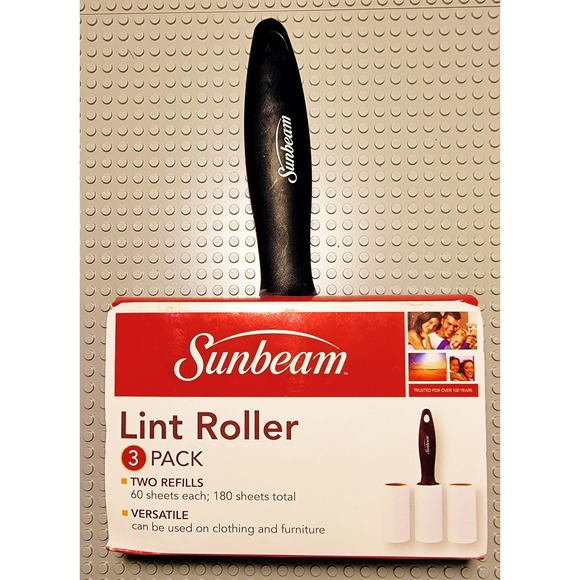 Sunbeam | Other | Sunbeam Lint Roller With Handle 8 Sheets Three ...